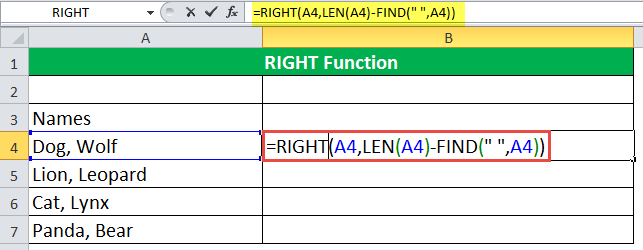 RIGHT Function in Excel - Formula, Example, How to Use?