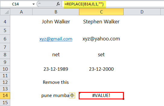 Excel REPLACE Function - How To Use? Examples and Template.