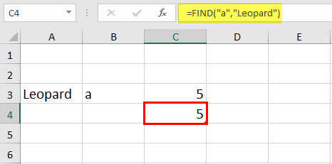 Find Function in Excel - Formula, Example, How to Use?