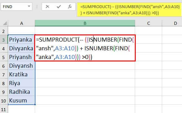 Find Function in Excel - Formula, Example, How to Use?