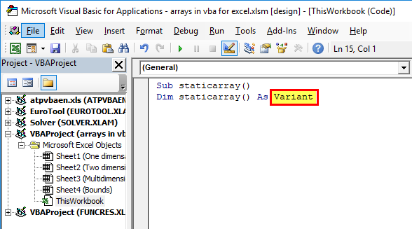 VBA Arrays in Excel - Top 5 Types of Arrays in Excel VBA