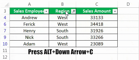 Filter Shortcut in Excel | Top 7 Keyboard Shortcuts for Filters in Excel