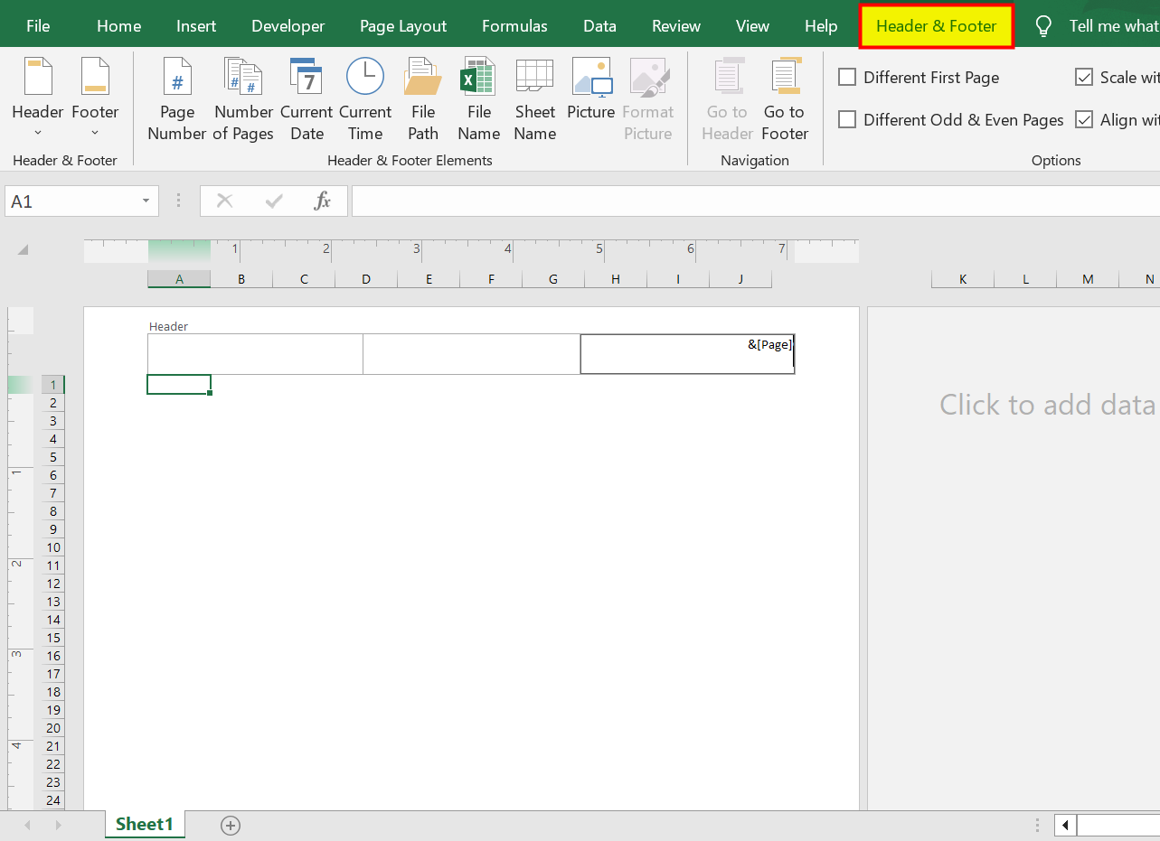 Header & Footer In Excel - How To Add/Remove Header & Footer?