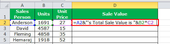 Text in Excel Formula | How to Add Text in an Excel Formula Cell?