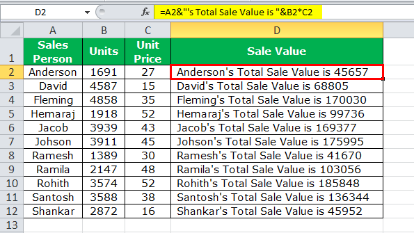 Text in Excel Formula | How to Add Text in an Excel Formula Cell?