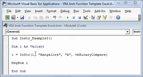 VBA InStr - How to use Excel VBA InStr Function? (Examples)
