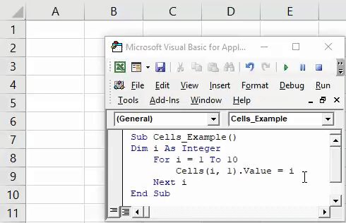 VBA Cells Excel | How to use Cell Reference Property with Range Object?