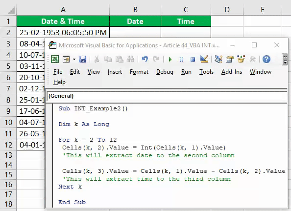 VBA INT | How to use Integer Function in VBA Excel?