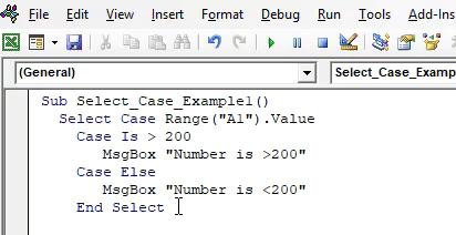 VBA Case Statement | Examples of VBA Select Case Statement