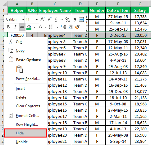 Excel Hide Shortcut | Keyboard Shortcuts to Hide Rows/Columns